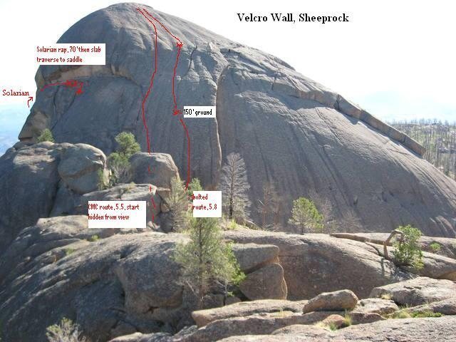 Velcro Wall and Sheeprock summit.