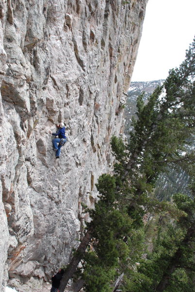On Slip..Not on the Boulder wall. If you go past the huge bolder on the ...