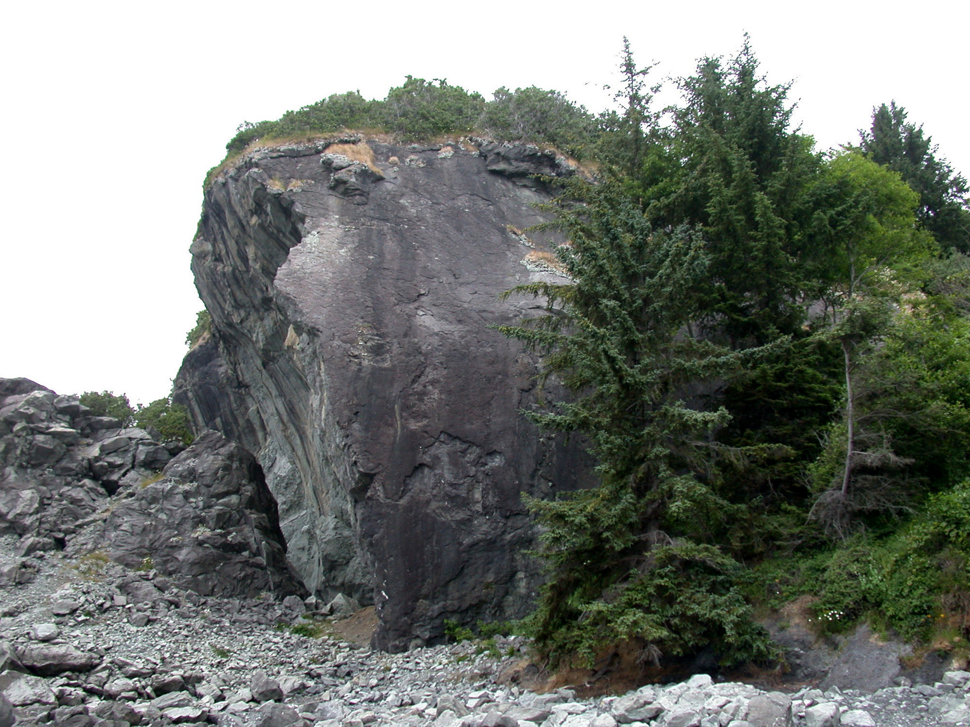 A view into the main wall corridor of Promontory from along the ...