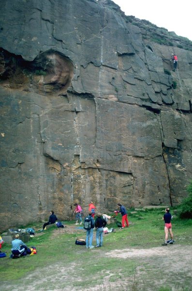 Rock Climbing in Keyhole Cave Area, United Kingdom