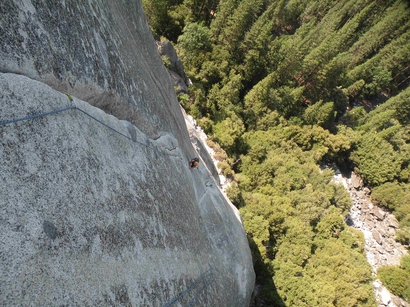 Rock Climb Serenity Crack, Yosemite National Park