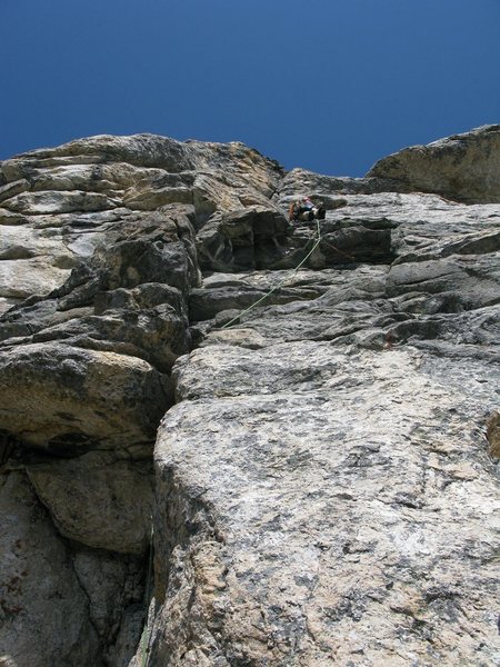 Rock Climbing in Dem Bones Buttress, Grand Teton National Park