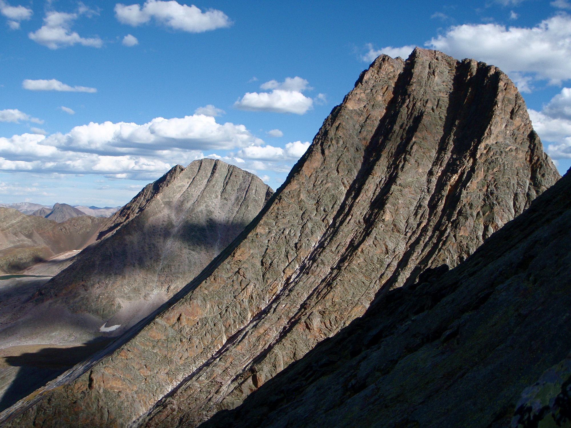Vestal Peak and Wham Ridge as viewed from the Northeast Rib of Arrow ...