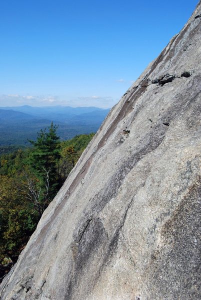 Rock Climb Overhang Approach, Mount Yonah