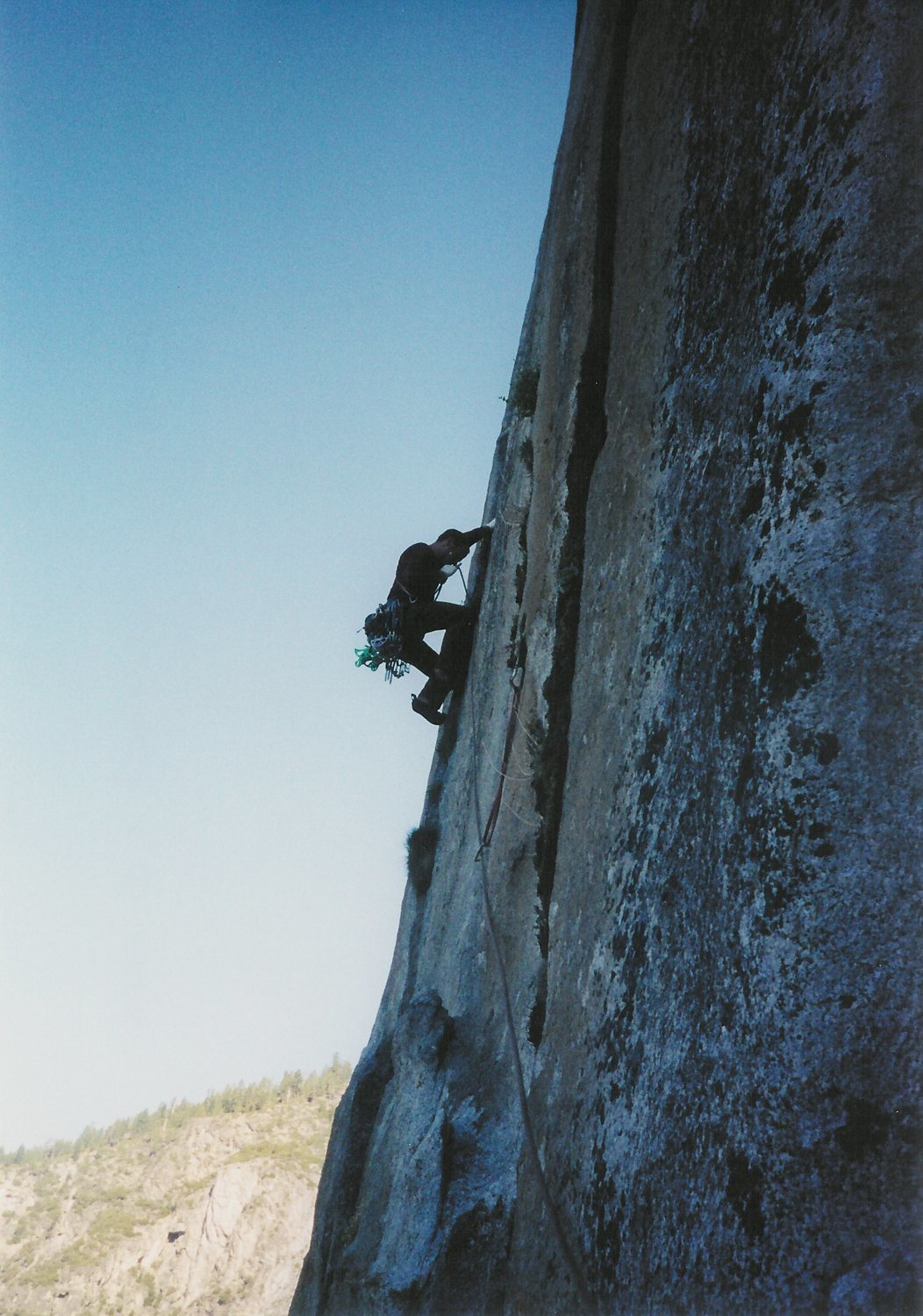 Mike approaching the Monster Offwidth. May 2004