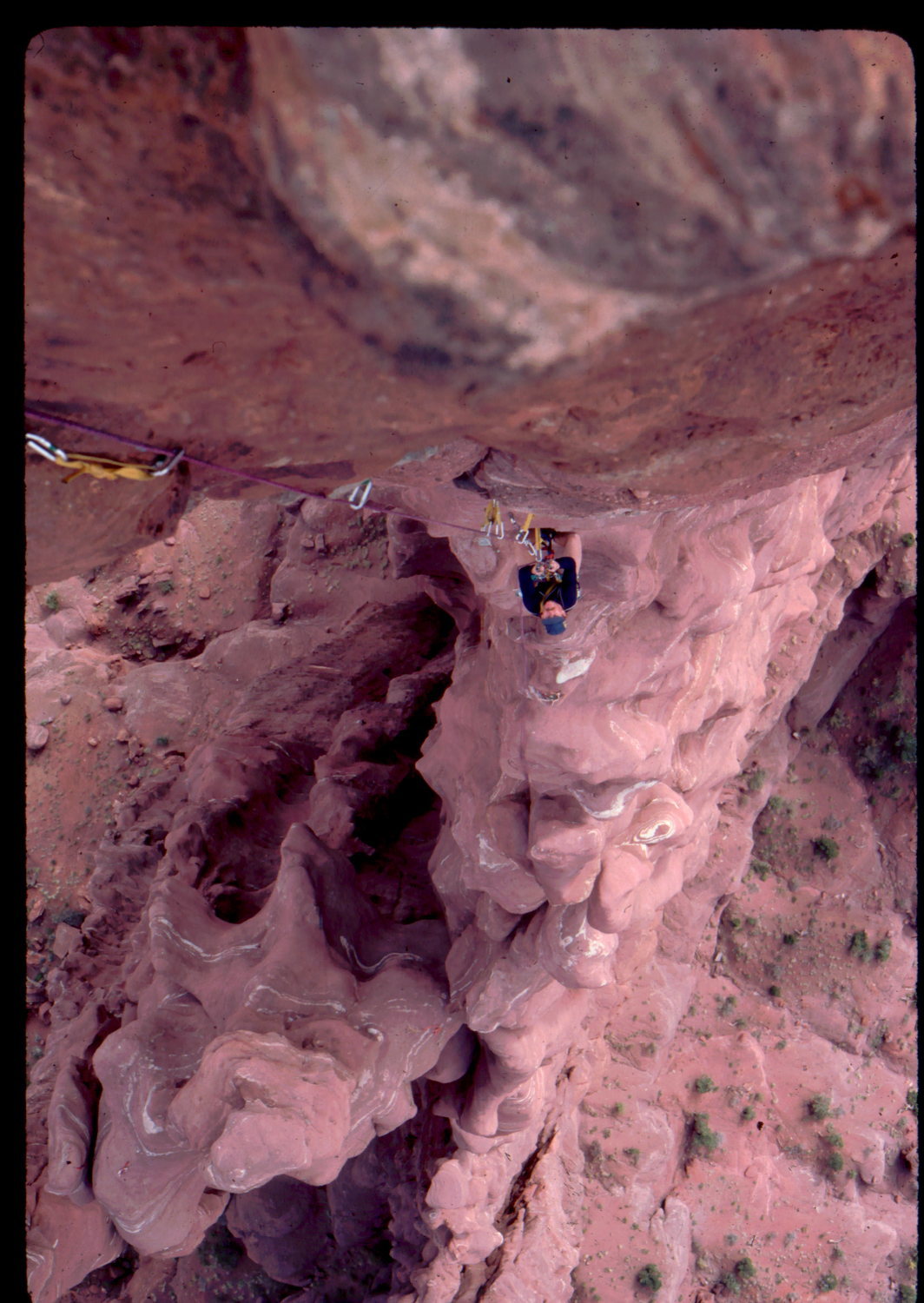 Steve Mestdagh on 8th pitch of The Finger of Fate. Photo: Bob Horan ...