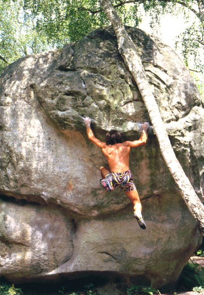 Bouldering in Fontainebleau, France