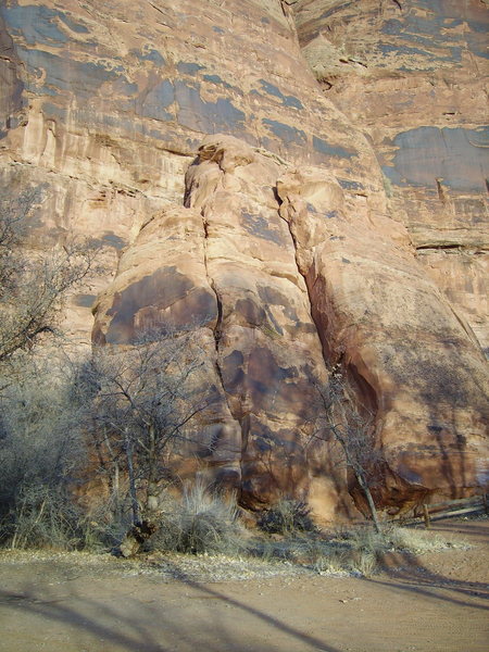 Picture of "Campground Crack" (the crack on the right-hand side of the ...