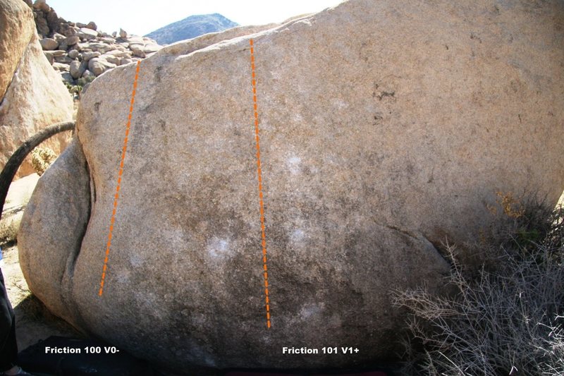 Bouldering in Friction Slab, Joshua Tree National Park