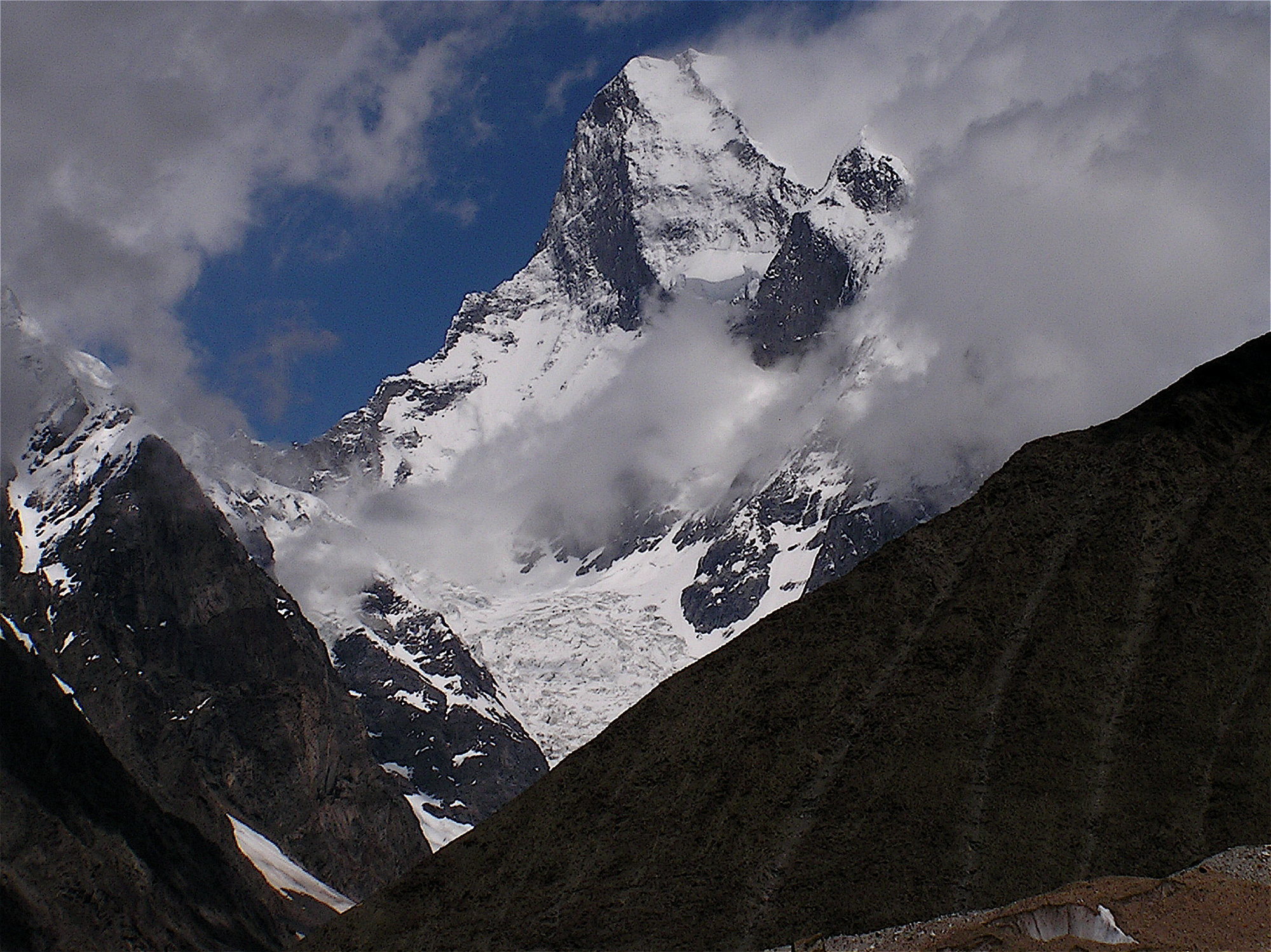 Mustagh Tower as seen from Goro 2