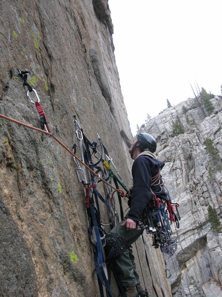 I've made my way over onto the beaked RURP atop the dead head and I'm ...