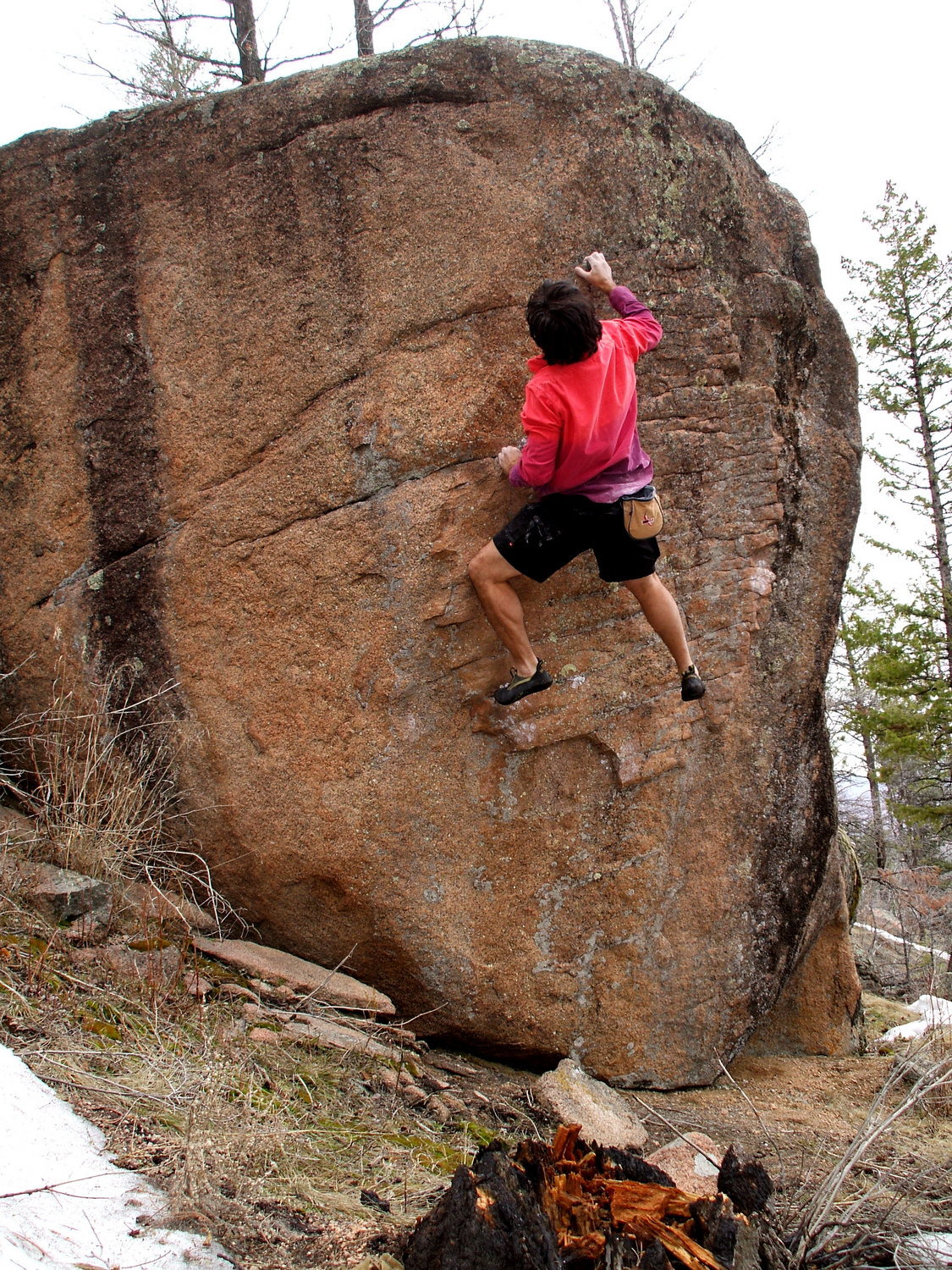 Great bouldering at Turkey Rocks, photo: Bob Horan Collection.
