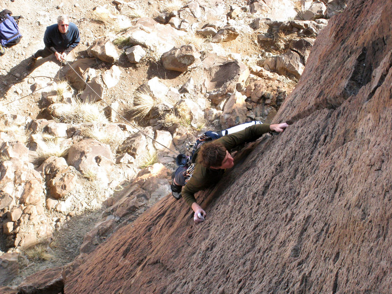 Rock Climb Box Overhang Right, Los Alamos & White Rock