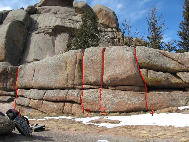Bouldering in Table Rock, Vedauwoo