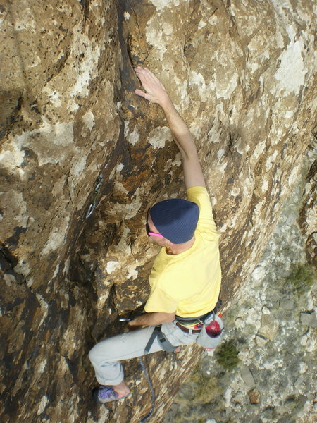 Rock Climbing in Scorpion Slab, West Desert