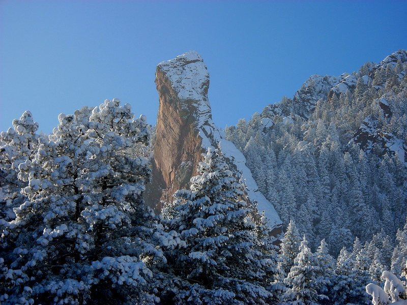 Rock Climbing in The Matron, Flatirons