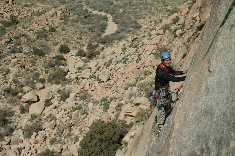 Jared on the traverse.
