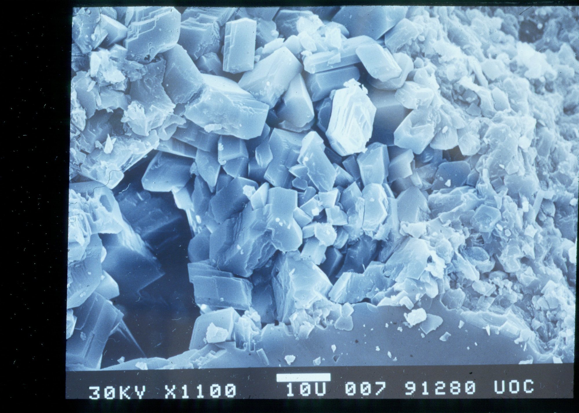 Adularia, a potassium-rich feldspar that forms from hot fluids ...