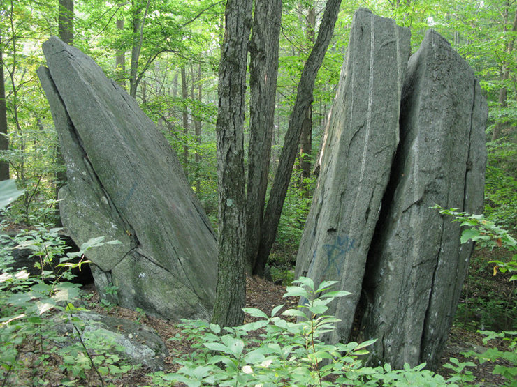The view of Bible Rock coming from Saybrook Rd. The "New Testament ...