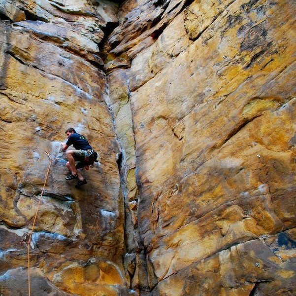 Rock Climb Exoduster, The New River Gorge