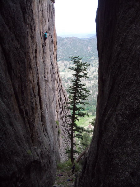 Rock Climbing in Renaissance Wall, Lumpy Ridge