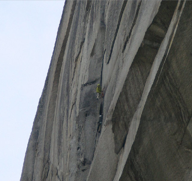 Tristan and Gerhard on the Split Pillar, Grand Wall