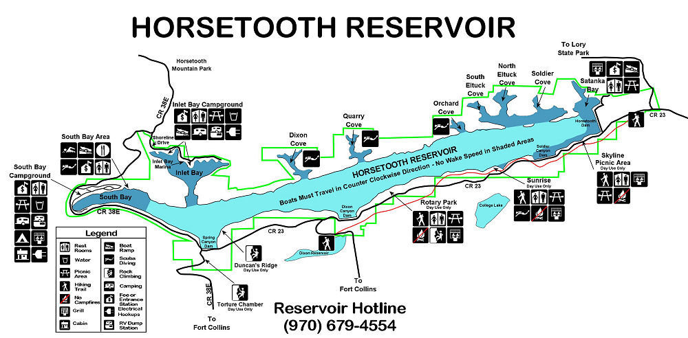 A park map with some reference on it.