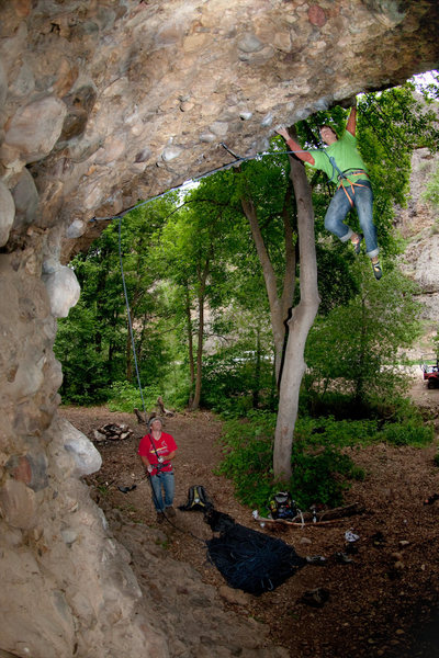 Rock Climbing in The Entrance Wall, Maple Canyon