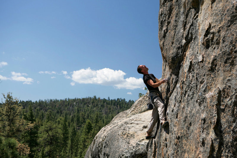 Climbing in Holcomb Valley Pinnacles, San Bernardino Mountains