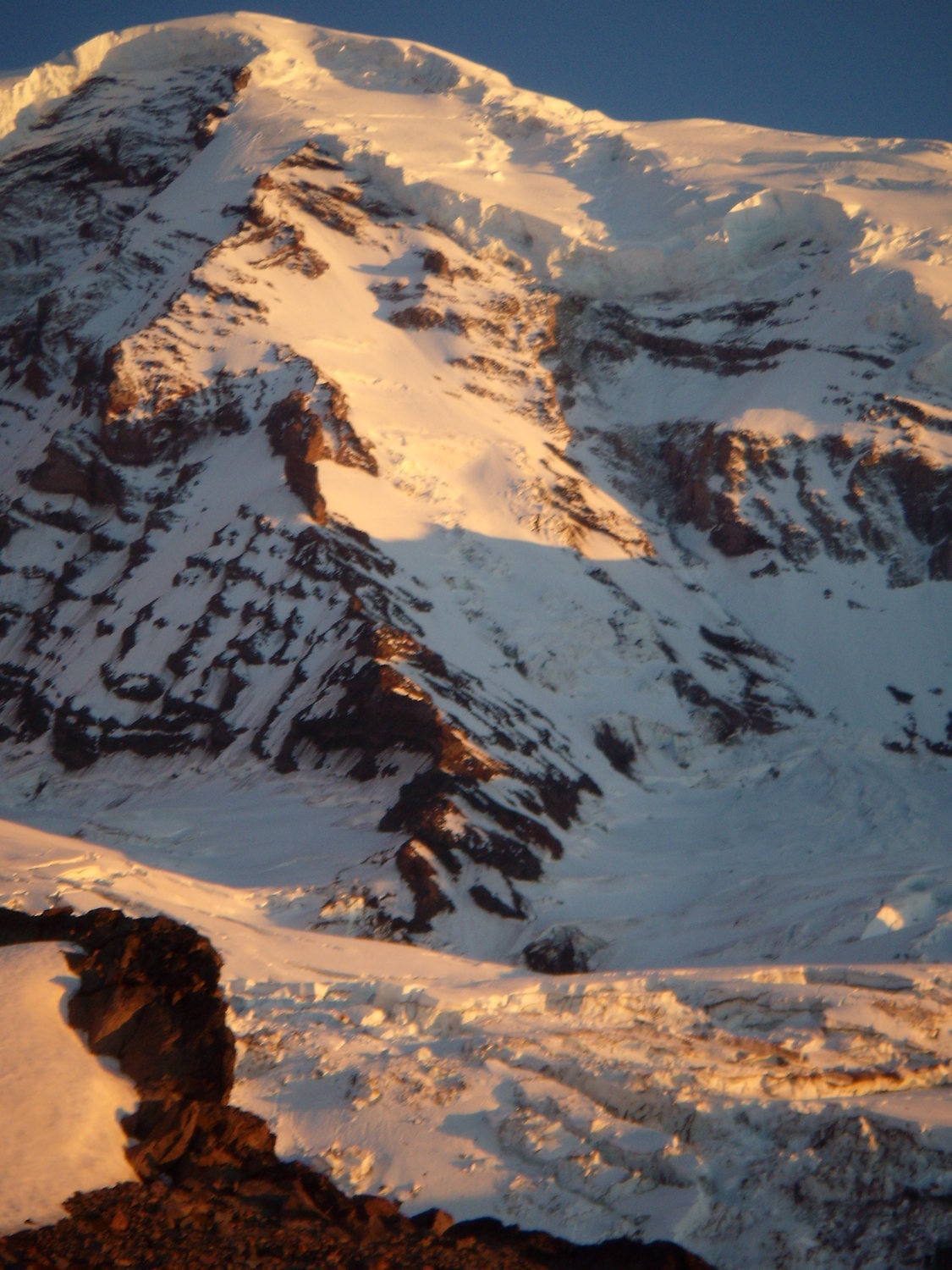 View of the route from Curtis Ridge