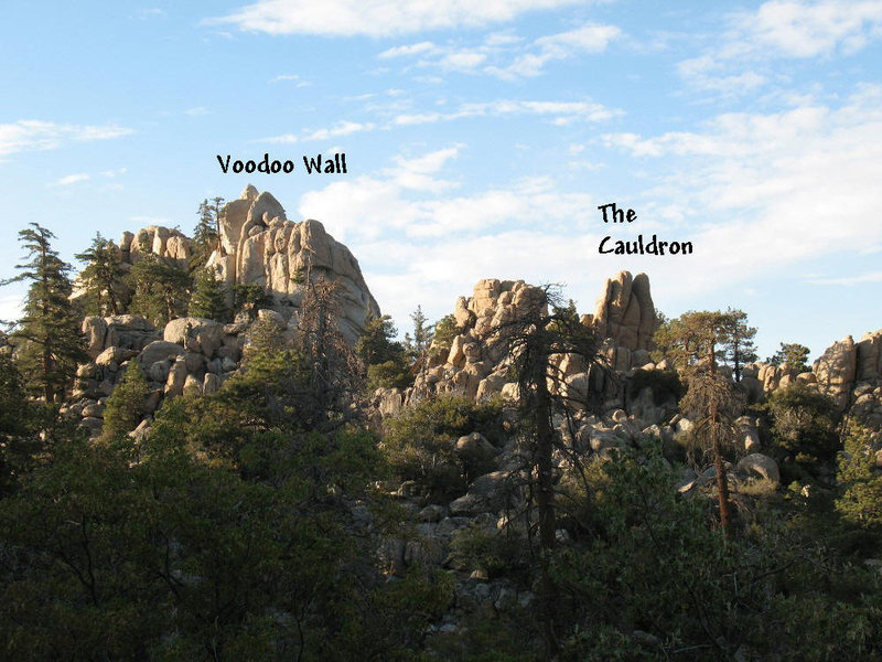 Rock Climbing in The Cauldron, San Bernardino Mountains
