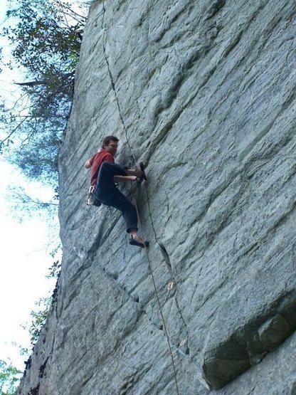 Rock Climb Vaseline Machine Gun, Linville Gorge