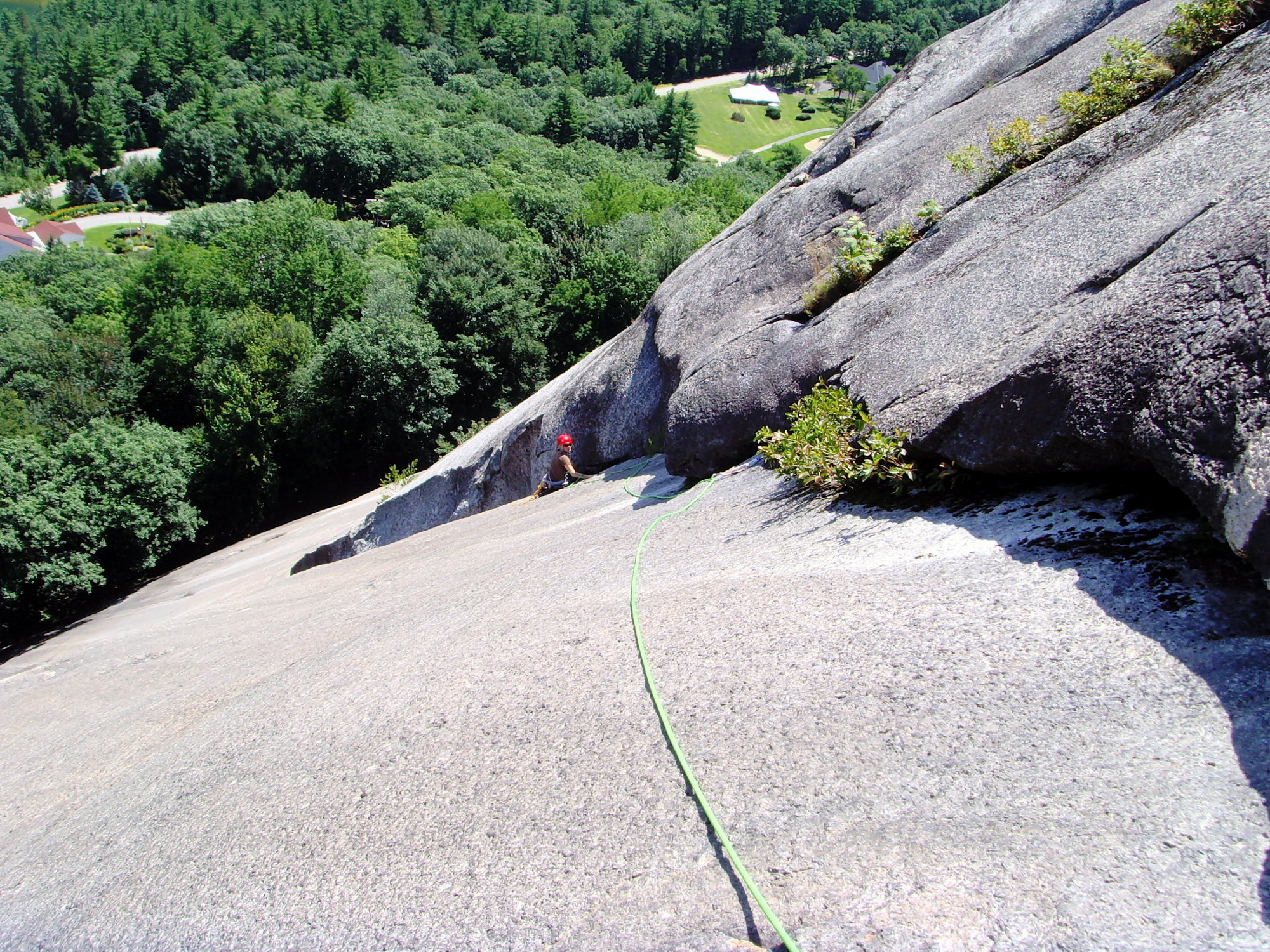 Hanging at the belay