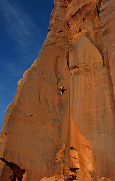 Rock Climb Black Uhuru, Indian Creek