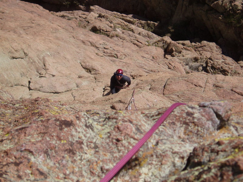Rock Climb Thunderbird, Sandia Mountains