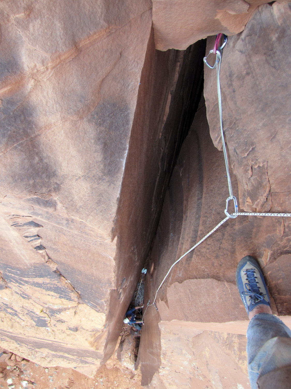 Looking down at Jeff Widen on the third pitch of Mogul Emperor.