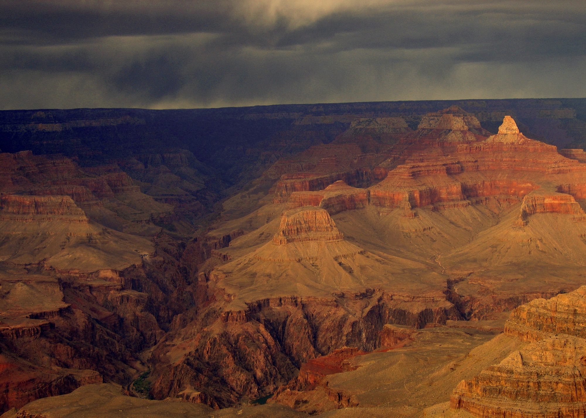 Zoroaster Temple from the South Rim during a clearing storm. photo by ...