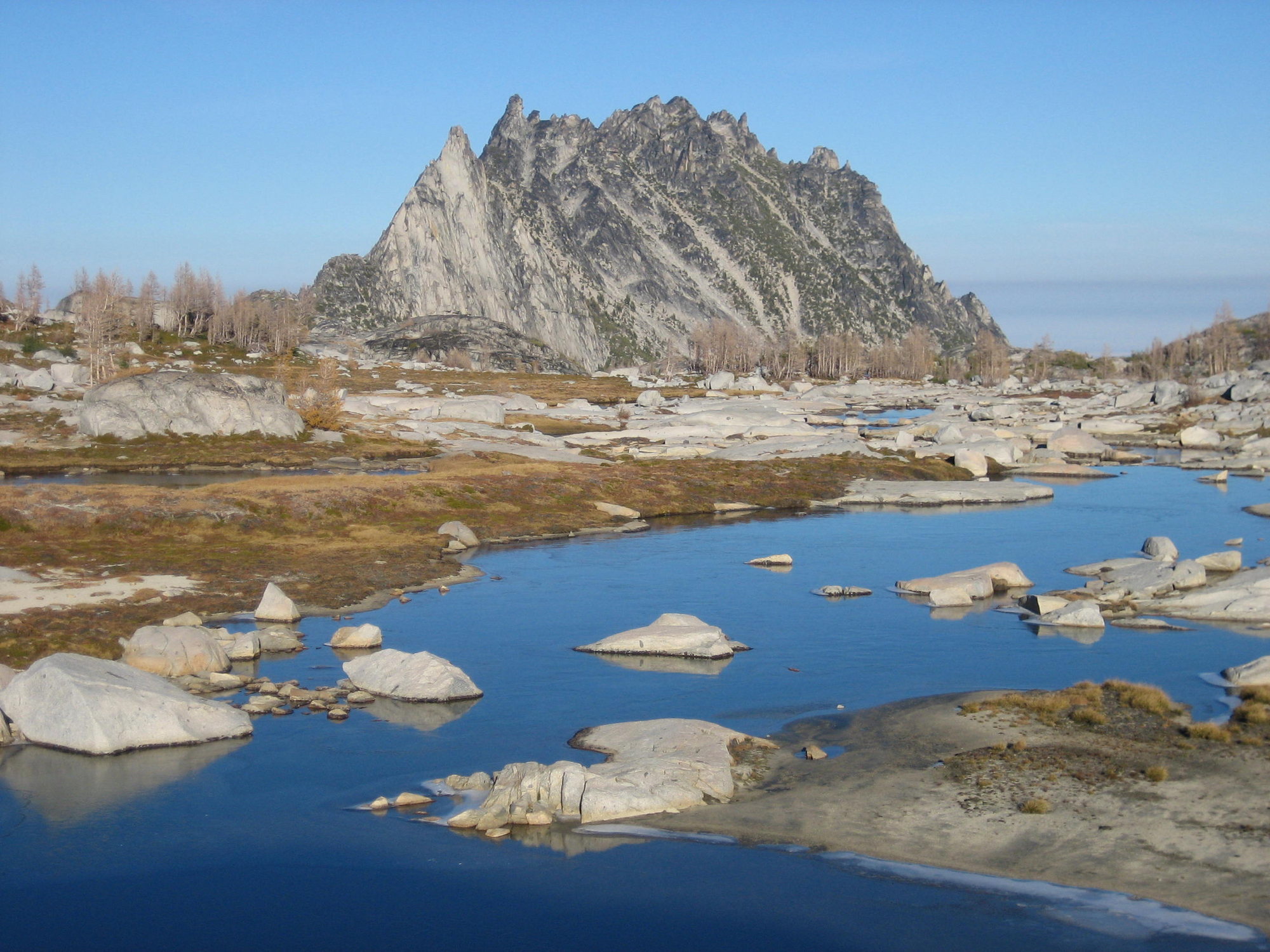 Prusik Peak and Mt. Temple Ridge from the upper Enchantments.