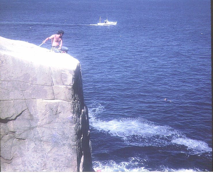Historic photo .April 1971 . P.Ross and other on the climb now called ...