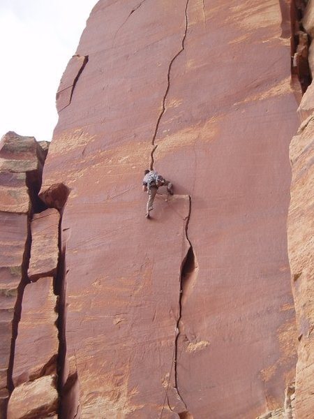 First hand traverse. Photo by Justin Wilcox.