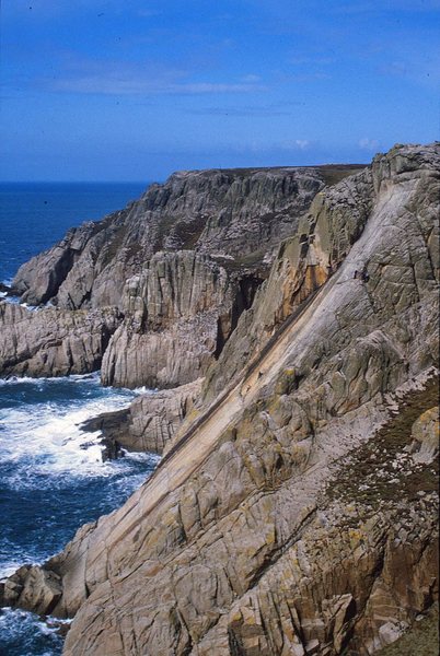 Rock Climbing in The Devil's Slide, United Kingdom