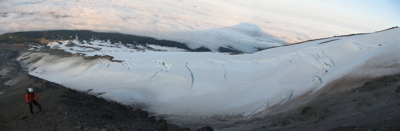 From the lower part of the ridge looking toward Timberline ski area.