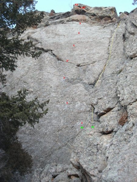 Rock Climbing in Oklahoma Slab, Estes Park Valley
