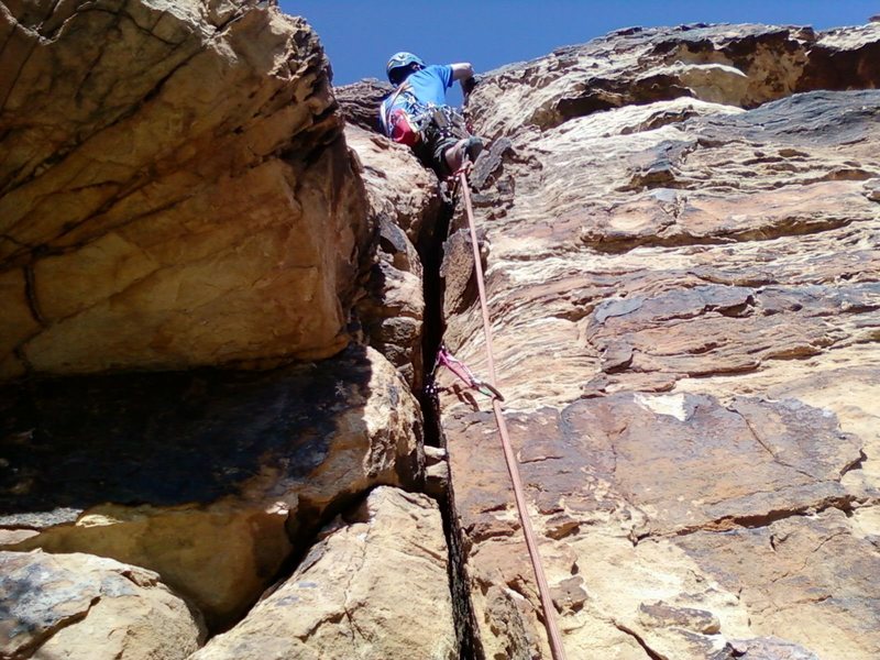 Rock Climb Washingtons' Wig, Southwest Utah