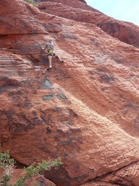 Rock Climb Easiest Path, Red Rocks