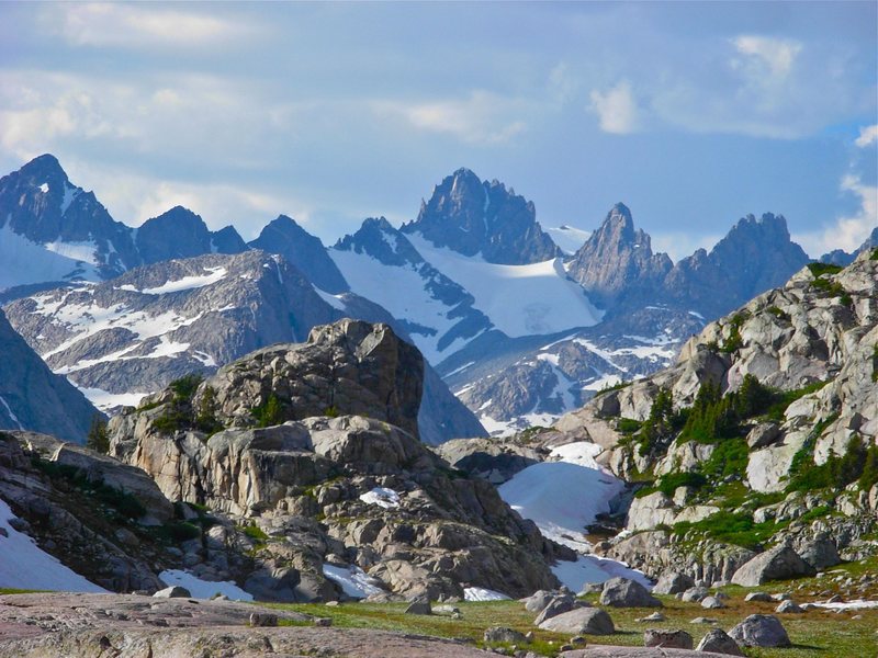 Rock Climbing in Titcomb Basin Area, Wind River Range