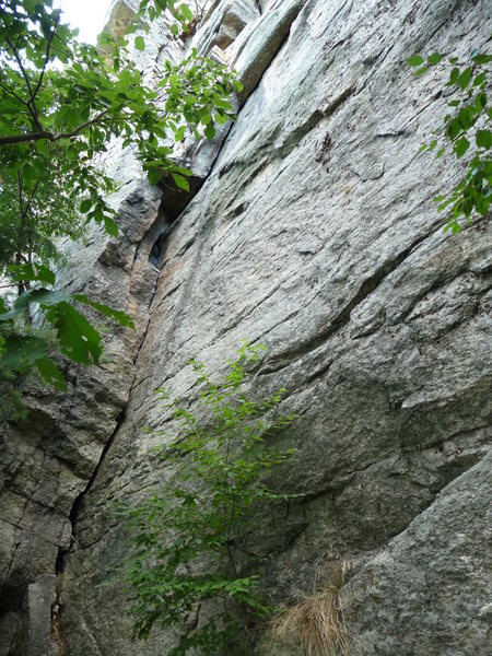 Rock Climb Overhanging Layback, The Gunks