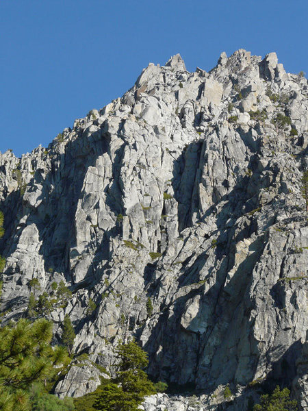 Rock Climbing in Emerald Point, Lake Tahoe