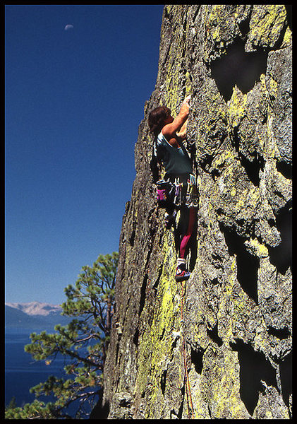 Rock Climbing in Heavy Metal Wall, Western Nevada