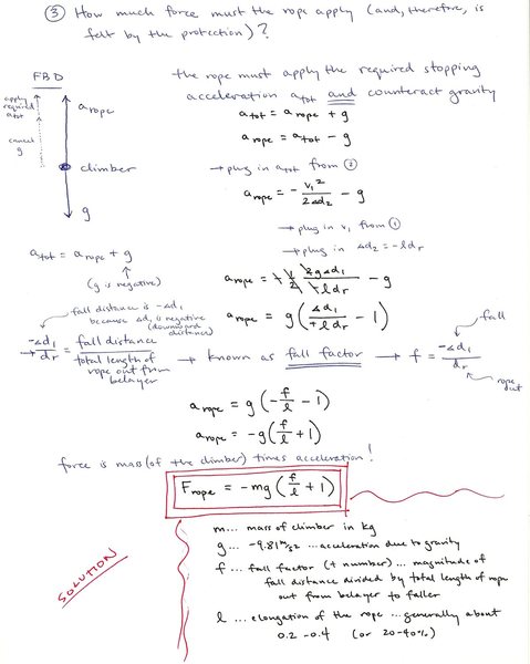 Impact Force & Fall Factor Calculations (Pictures)